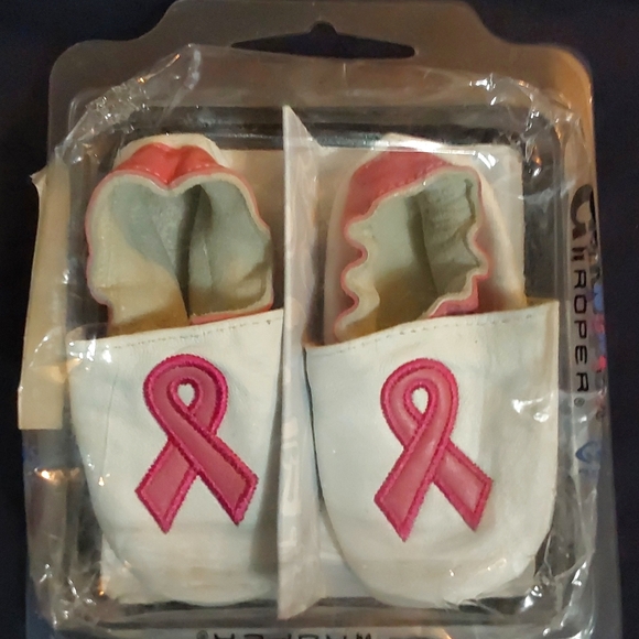 Roper Cow Babies | Shoes | Cow Babies By Roper Pink Ribbon Moccasins ...